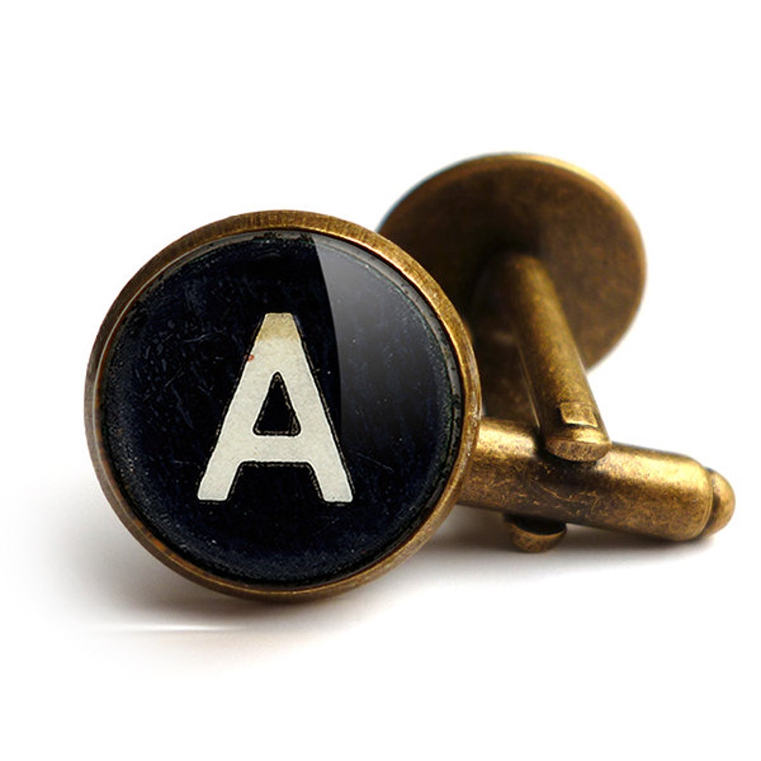 Personalised Initials Numbers Alphabet Typewriter Key Cufflinks - Etsy