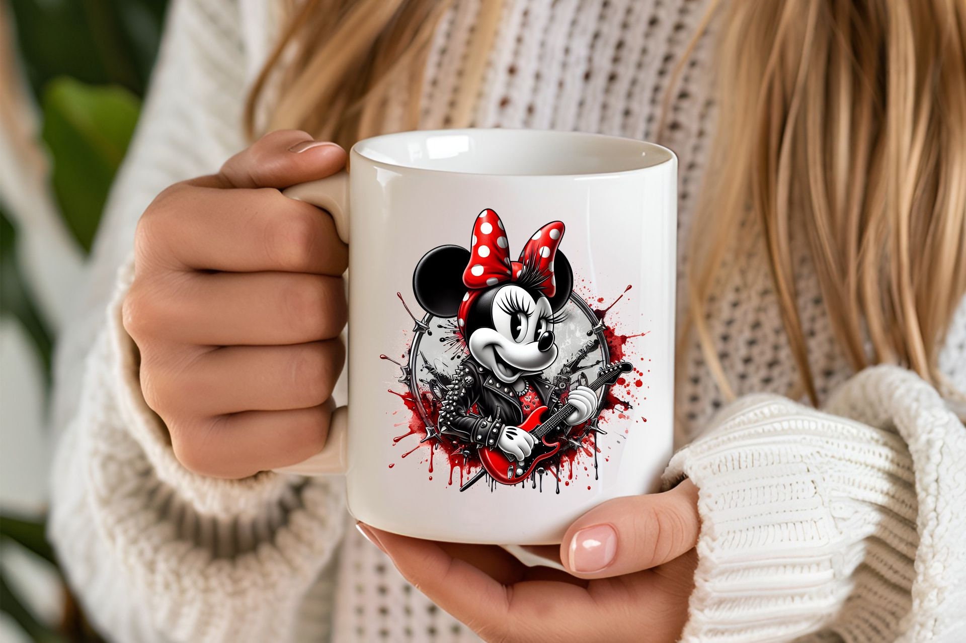 5 PNG Minnie Rocker Punk PNG Design High Resolution Tshirt and ...