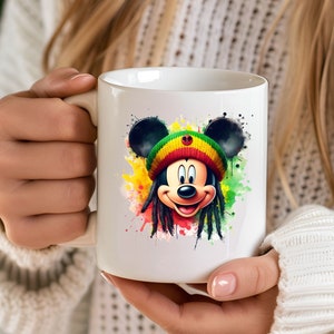 5 PNG Mickey Rastafari Reggae Mouse PNG Design High Resolution Tshirt ...