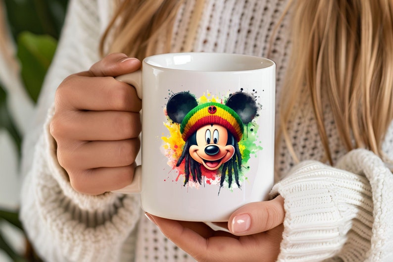5 PNG Mickey Rastafari Reggae Mouse PNG Design High Resolution Tshirt ...