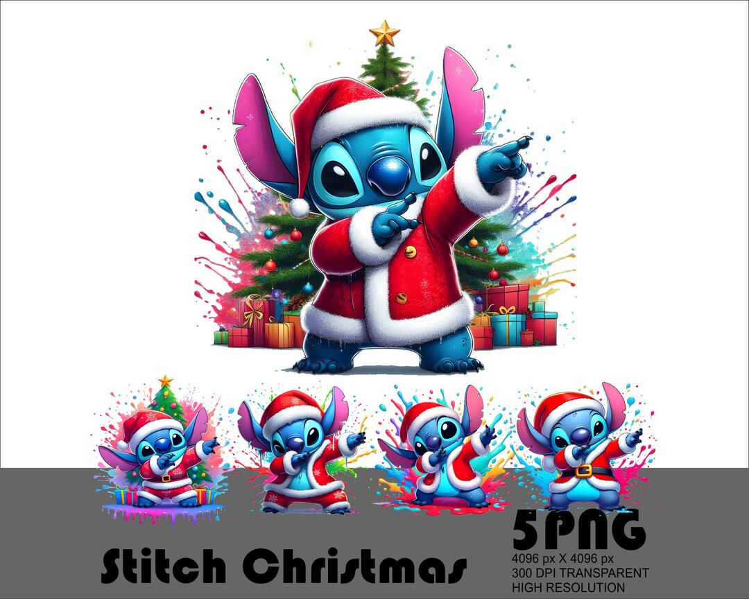 5 PNG Stitch Christmas Png Christmas Stitch Png Stitch Santa Claus Png ...