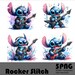 5PNG Stitch Rocker PNG Design High Resolution T-shirt and Sublimation ...