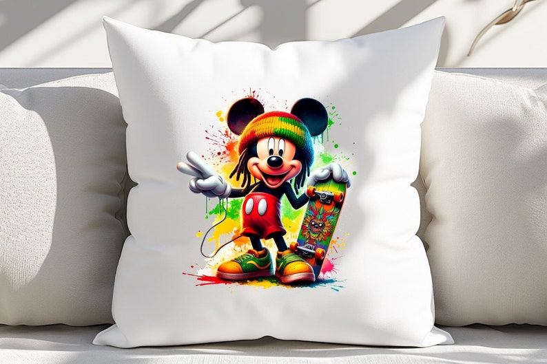 5 PNG Mickey Rastafari Reggae Mouse PNG Design High Resolution Tshirt ...