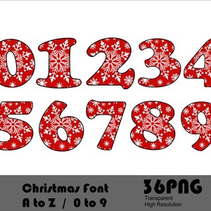 Christmas Alphabet PNG Christmas Font Letters Numbers Santa Alphabet ...