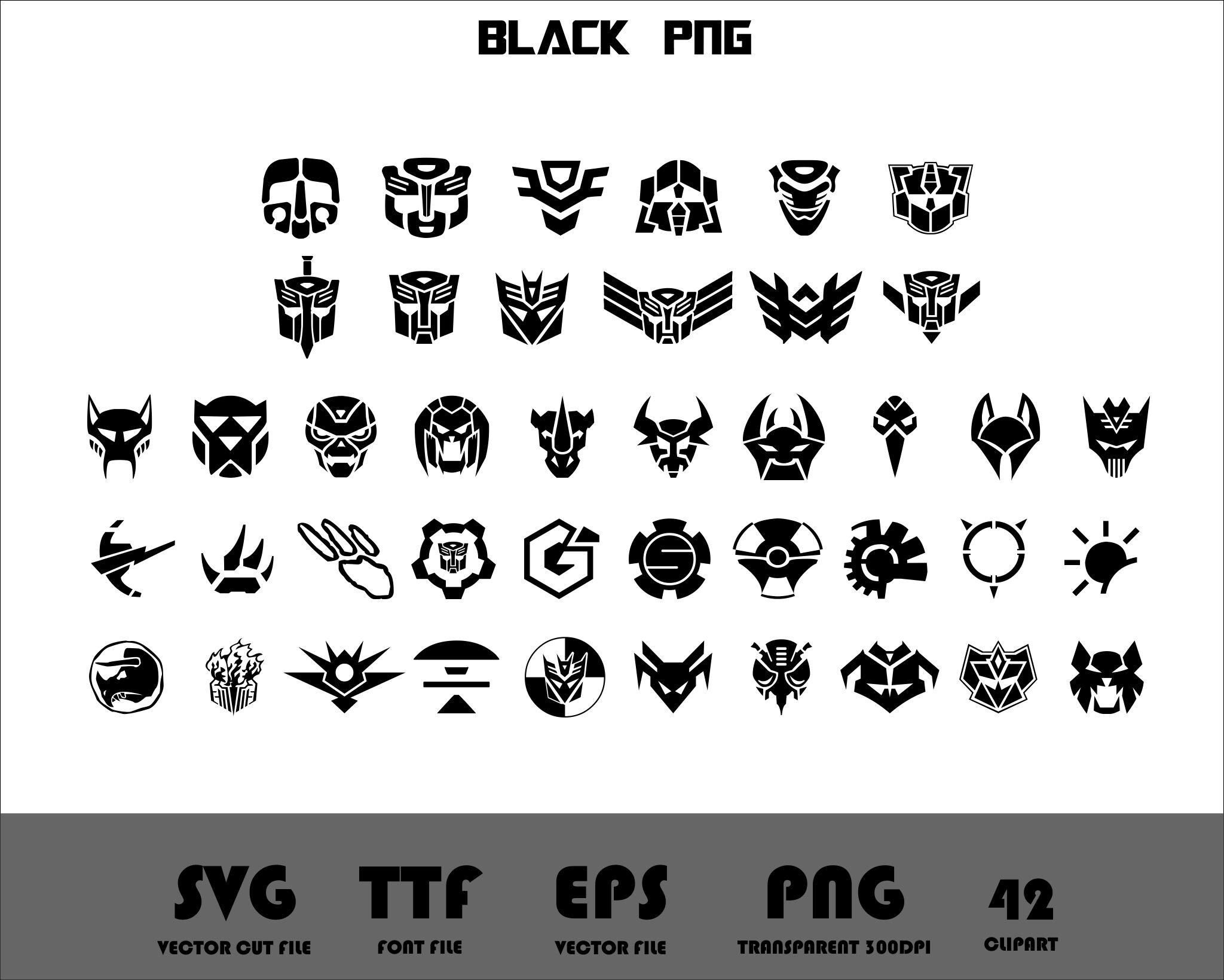 Robot Font Png Svg Eps Transformer Font Png Transform Head Skin Clipart ...