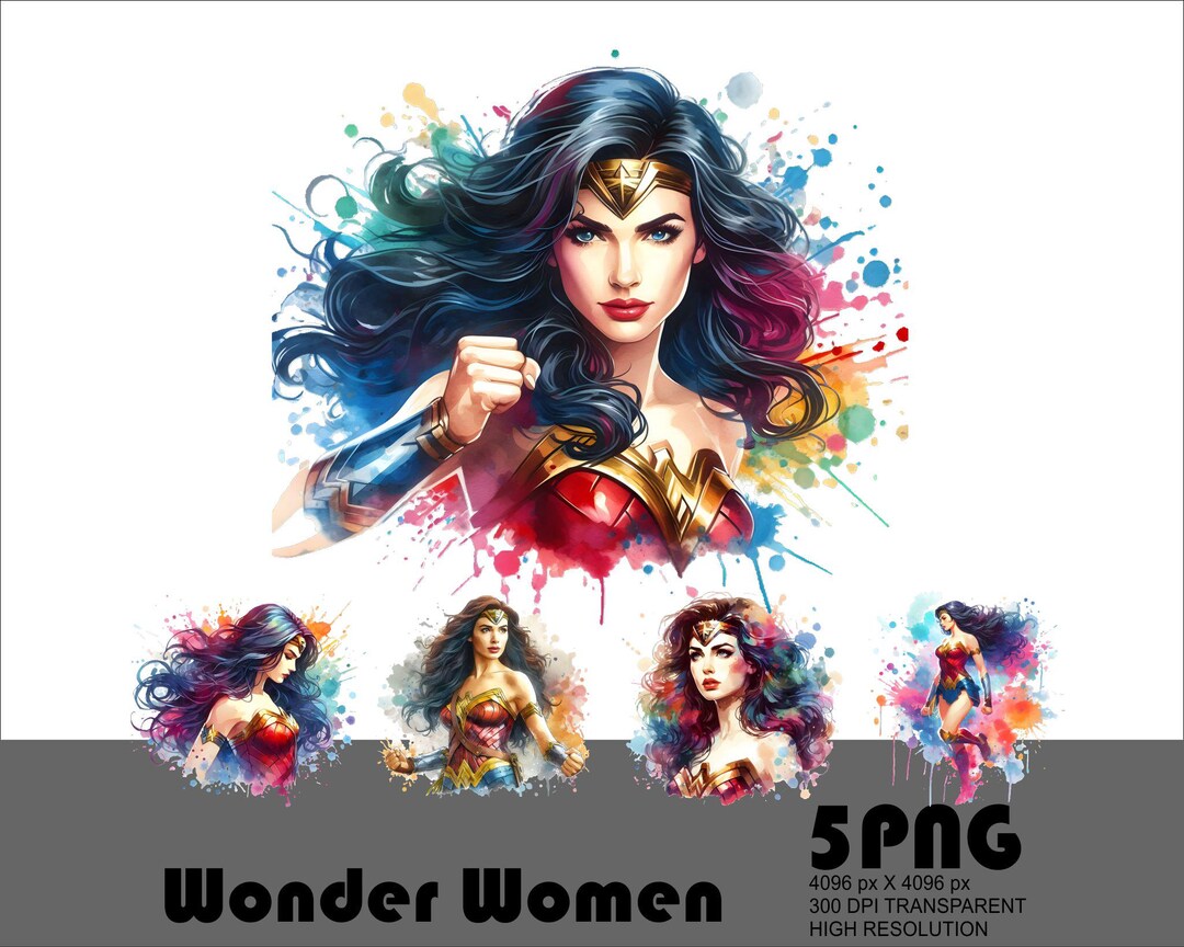 5 PNG Hero Women Png Hero Girl Png Digital File Super Hero Women Png ...