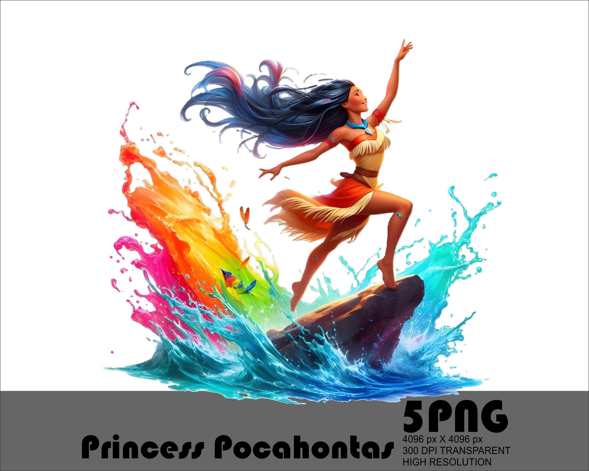 5 PNG Princess Pocahontas Png Cute Pocahontas Design Png Splash and ...