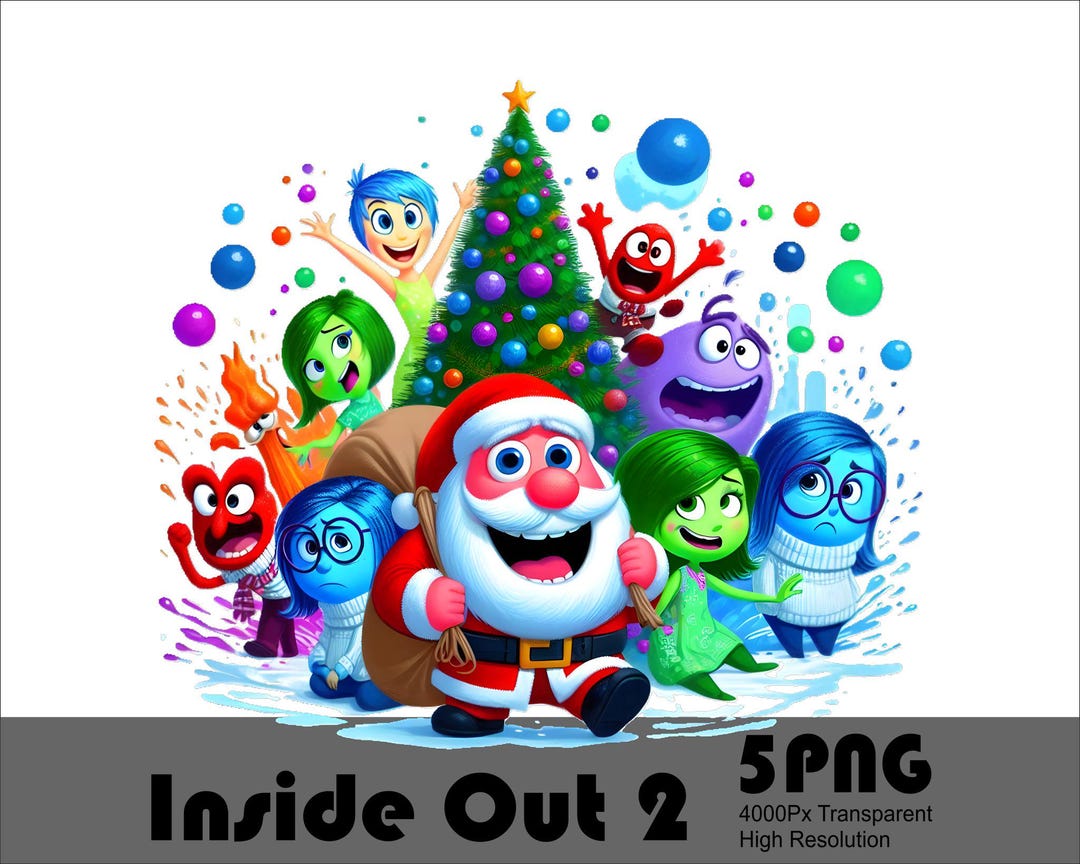 5 PNG Inside Out 2 Png Inside Out Christmas Png All the Feelings Png ...