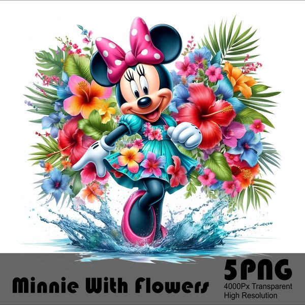 Minnie Flower Svg - Etsy