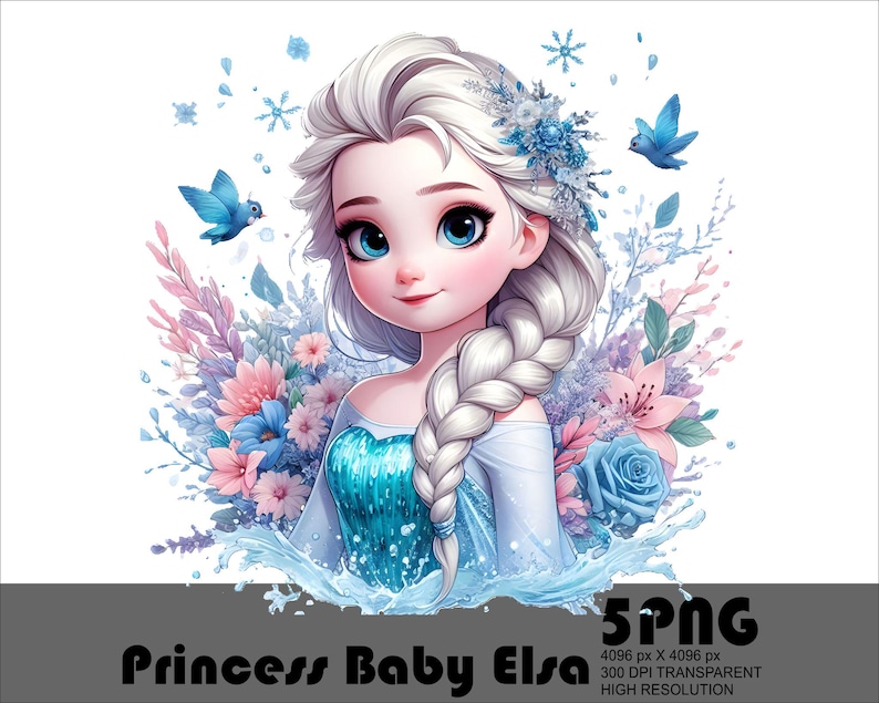 5 PNG Princess Baby Elsa Png Frozen Clipart Baby Elsa Clipart 300 Dpi ...