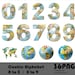 Map Font Png Maps Alphabet and Numbers Clipart PNG Watercolor Splash ...