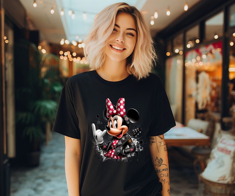 5 PNG Minnie Rocker Punk PNG Design High Resolution Tshirt and ...