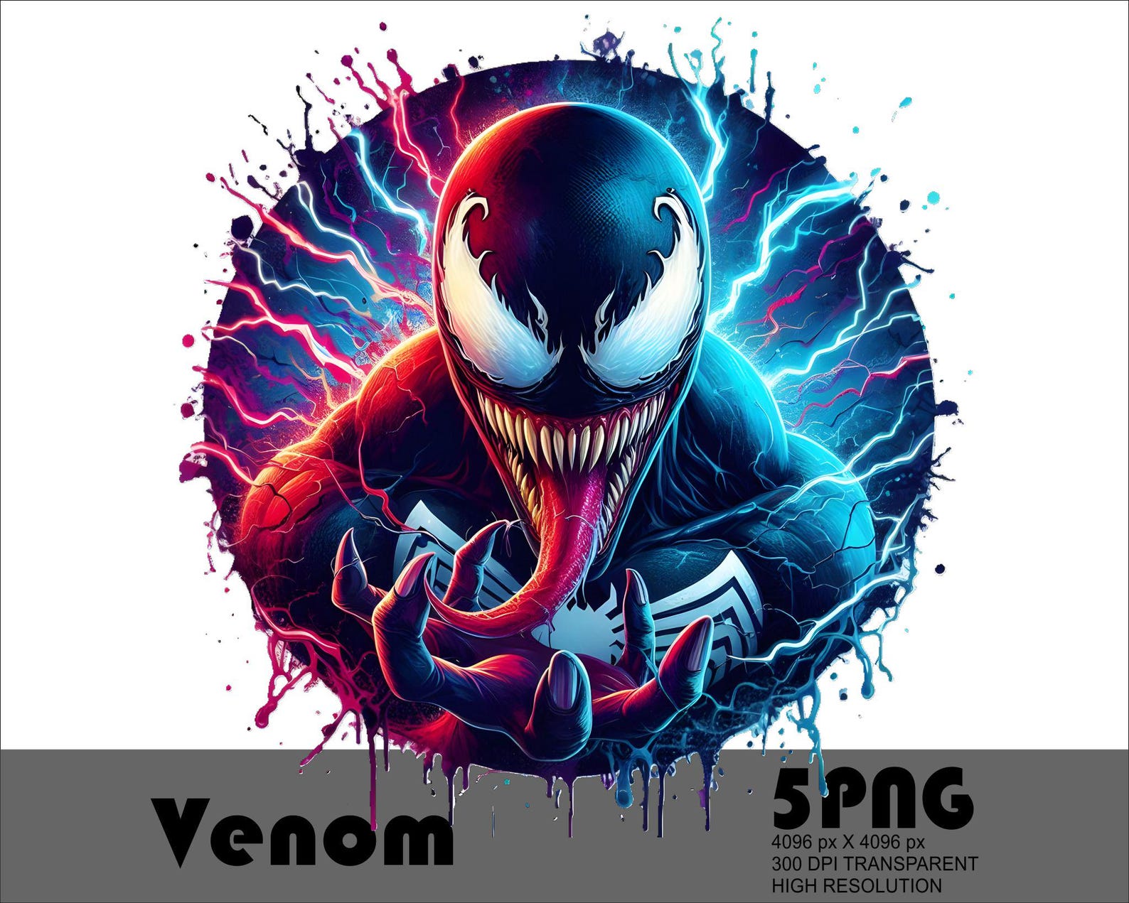 5 PNG Venom Png Kids Hero Png Venom Snake Png Hero Man Png Watercolor ...