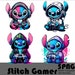 5 PNG Stitch Gamer Splash Watercolor Digital Design PNG File for ...