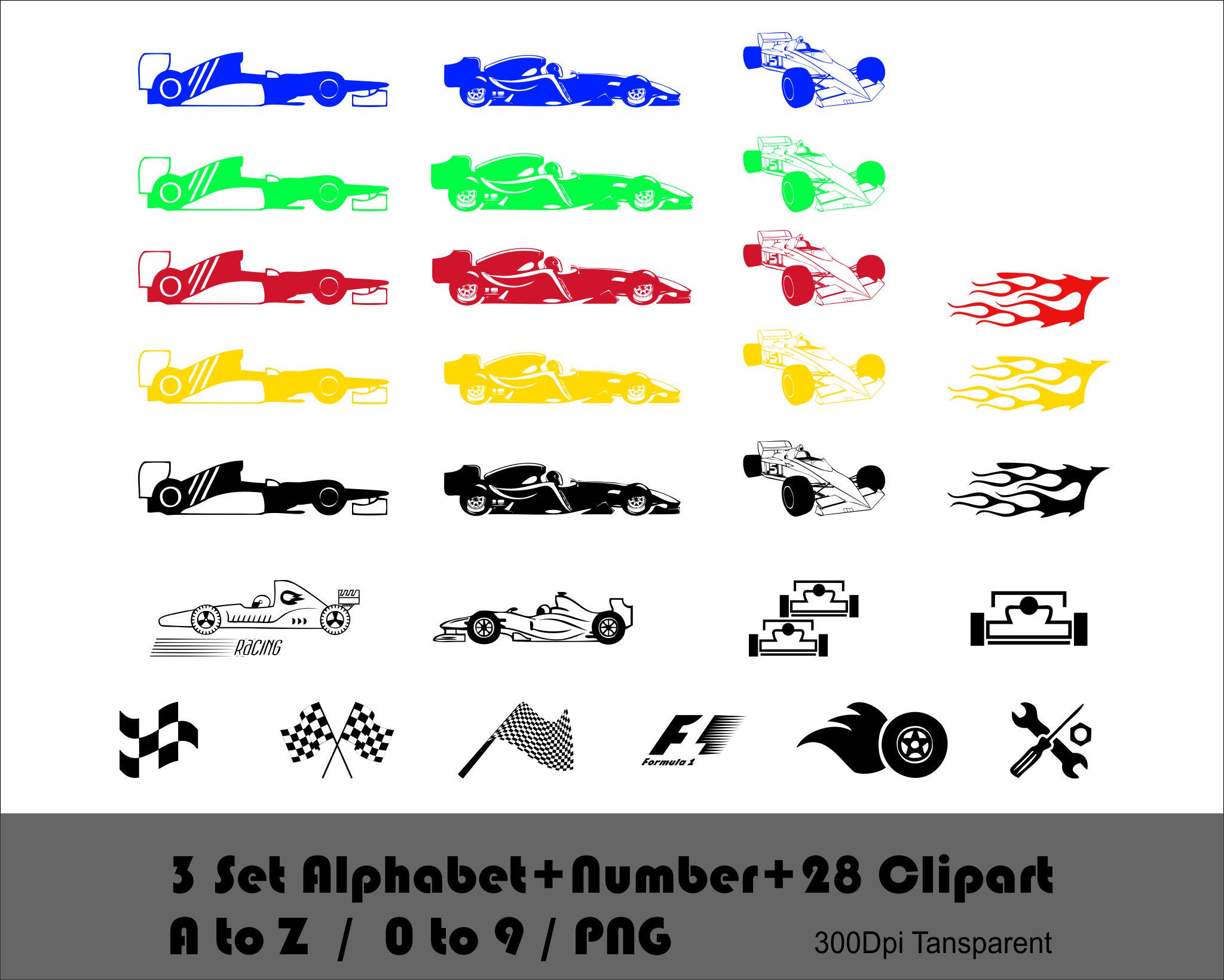 Road Font Png Racing Car Alphabet Png Cars Clipart Png Race Truck ...