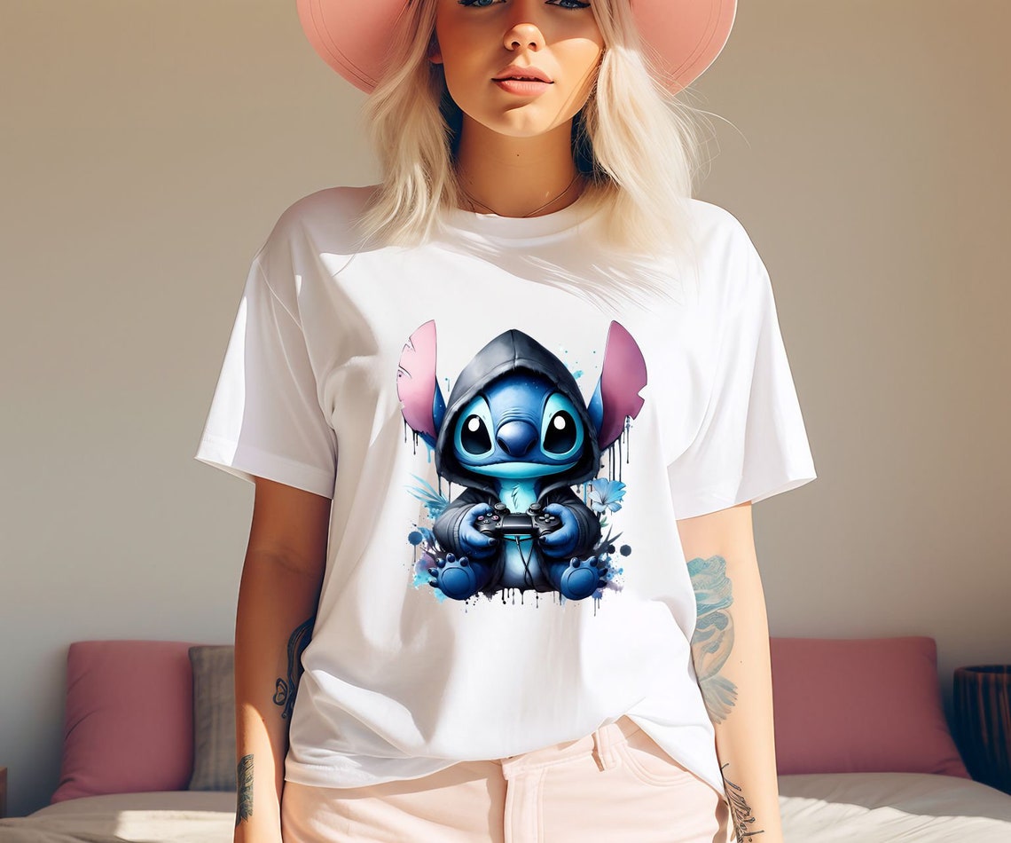 5 PNG Stitch Gamer Splash Watercolor Digital Design PNG File for ...