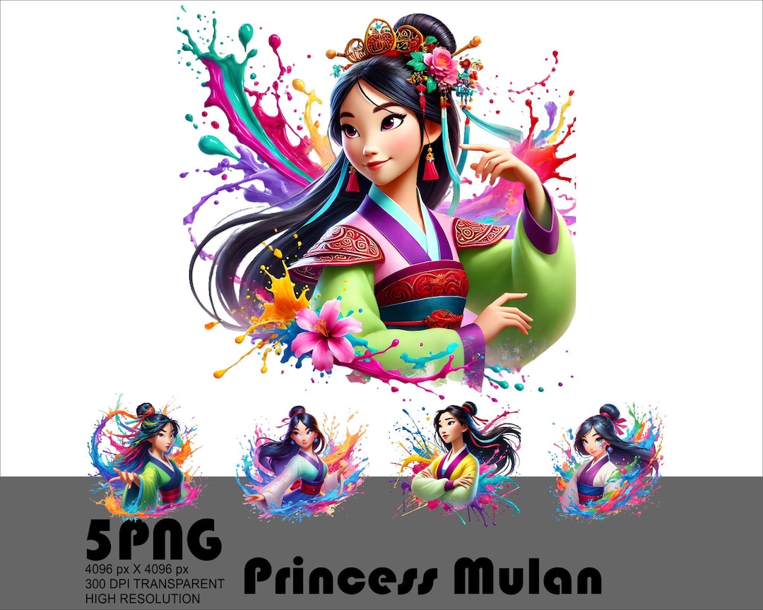 Princess Mulan Png Cute Mulan Png Design 5 PNG Mulan Clipart 300 Dpi ...