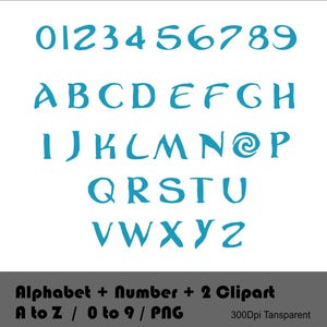 Moana Font Png Moana and Maui Alphabet and Numbers Png Digital Download ...