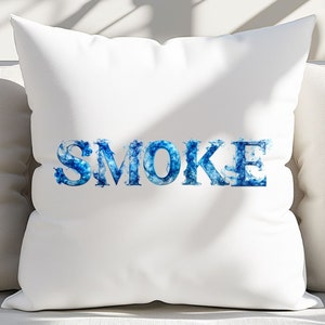 Smoke Font Png Smoke Alphabet Smoke Numbers PNG File Set of Blue ...