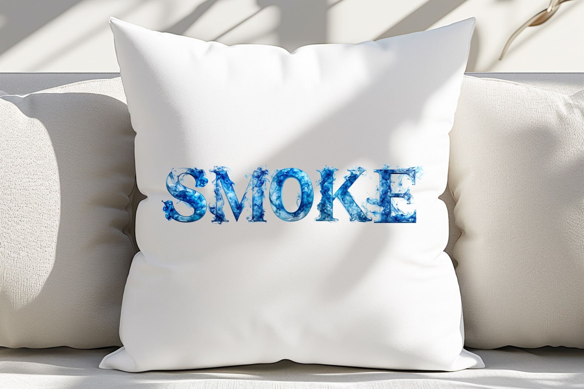 Smoke Font Png Smoke Alphabet Smoke Numbers PNG File Set of Blue ...