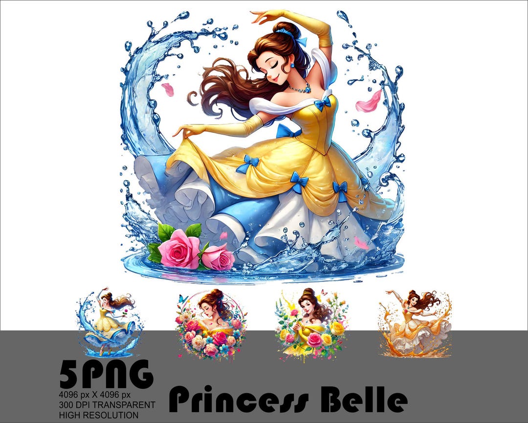 5 PNG Princess Belle Png Cute Belle Design Png Princess Belle Clipart ...