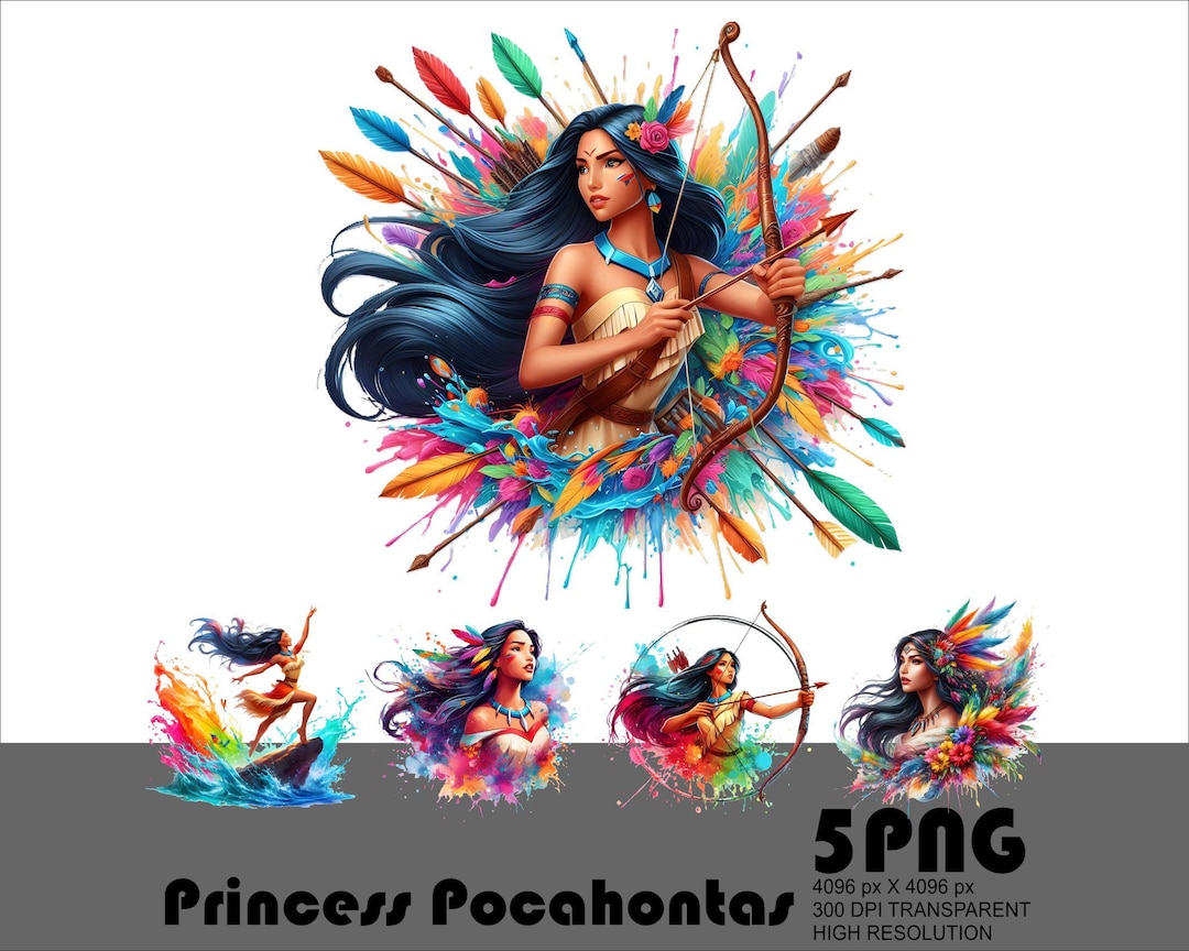 5 PNG Princess Pocahontas Png Cute Pocahontas Design Png Splash and ...