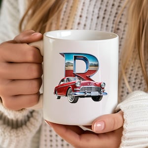 Classic Car Alphabet and Numbers PNG File Classic Cars Alphabet Letters ...