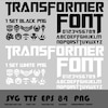 Transformer Font SVG Transform Alphabet Svg Head Font Robot Font Svg ...