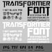 Transformer Font SVG Transform Alphabet Svg Head Font Robot Font Svg ...