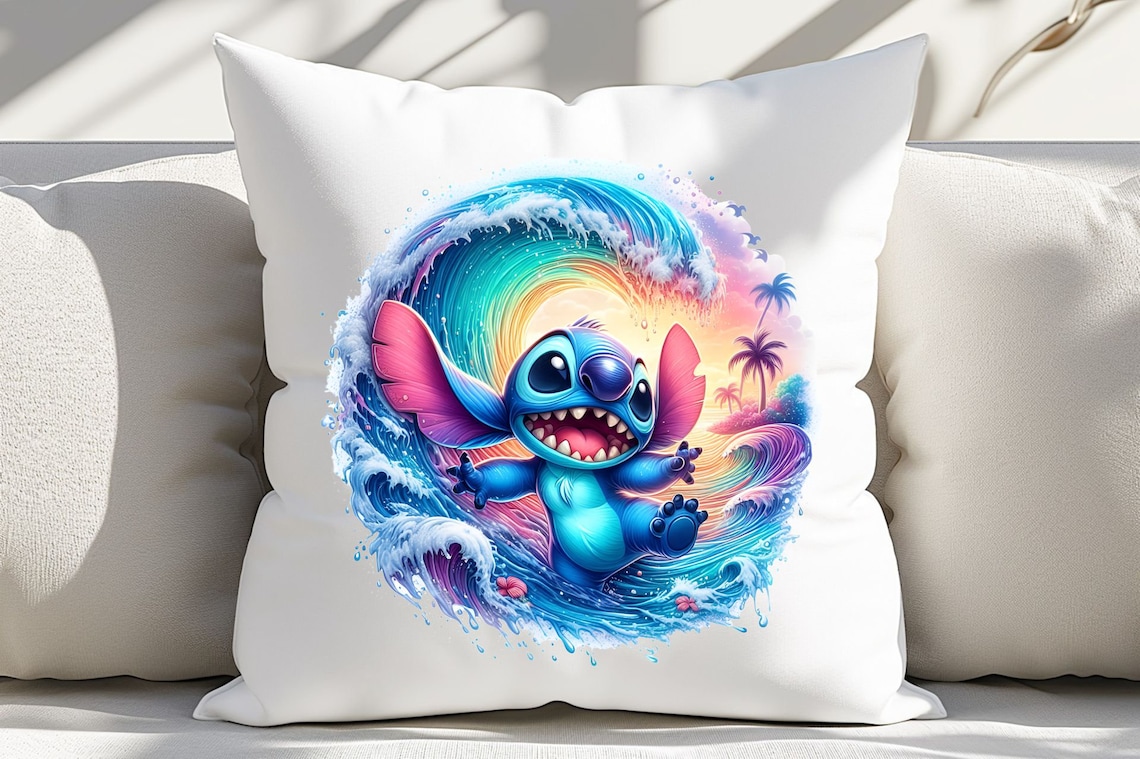 5PNG Stitch Splash and Watercolor Digital Design PNG File for ...