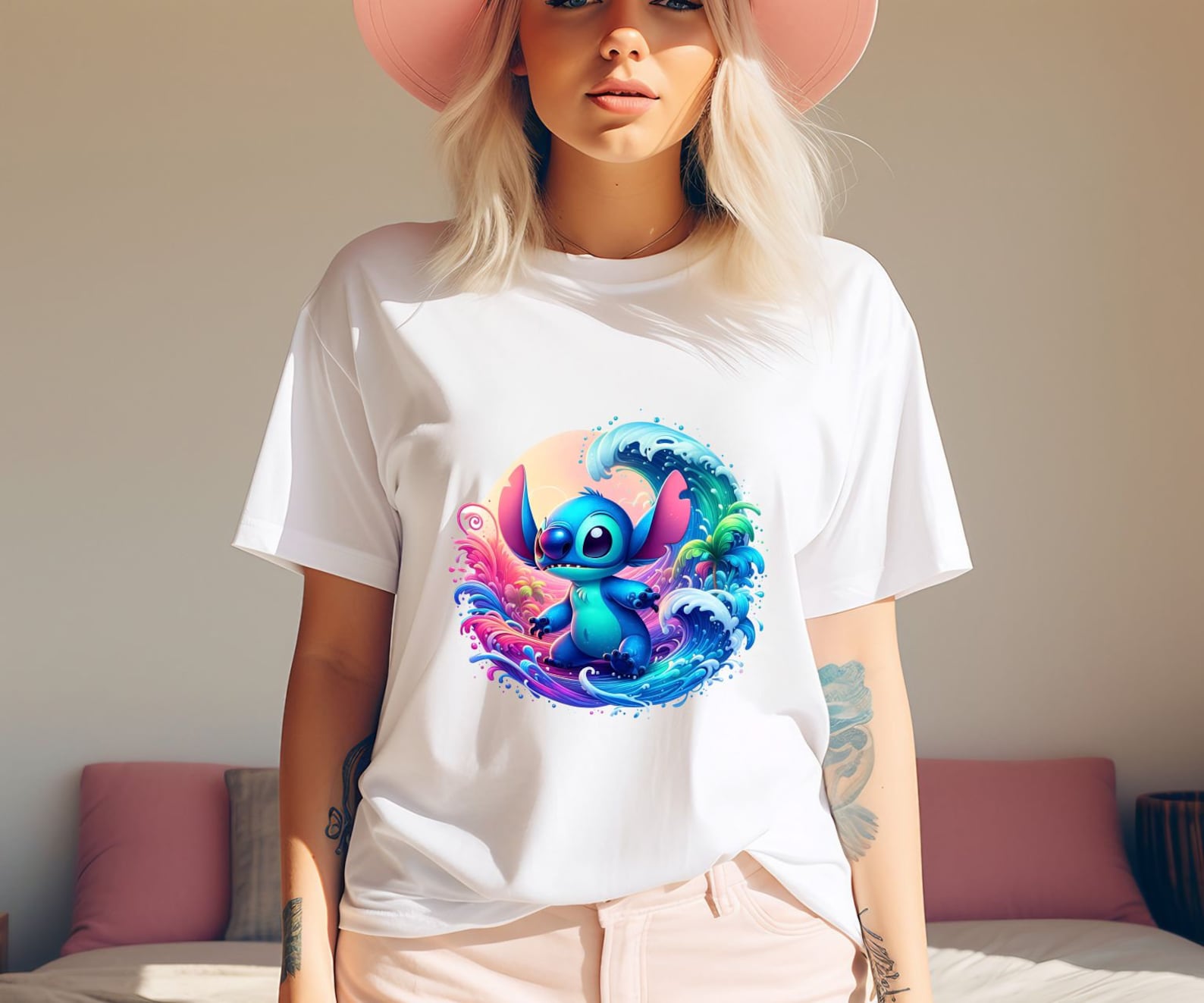 5PNG Stitch Splash and Watercolor Digital Design PNG File for ...