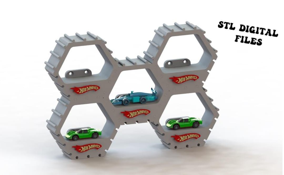 Hot Wheels Storage Holder Wall Mount, STL File, 3D Print, Hot Wheels ...
