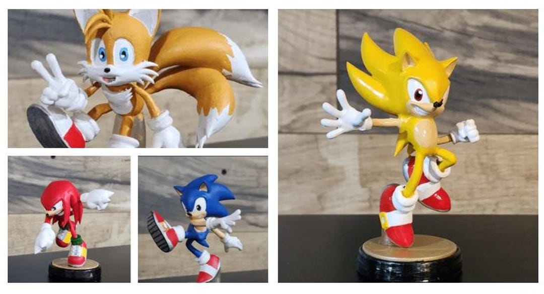 3D Super Sonic Team Figures Models Stl, 3d Printer Machine Files, 3d ...