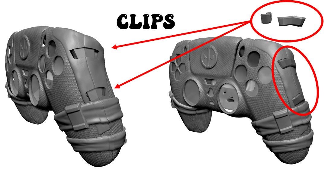 Deadpool Butt Cheeks Skin Controller PS5, Play Station 5 Controller ...