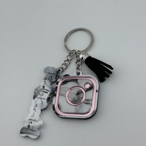 Personalized Instagram QR Code Keychain, Custom Instagram Keychain ...