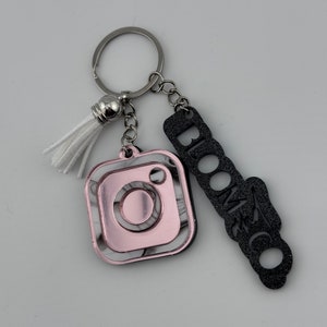 Personalized Instagram NFC Tag Keychain, Custom Business Marketing - Etsy