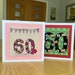 Sewn Fabric Appliqué Birthday Numbers, Handmade Greetings Card. - Etsy UK