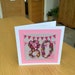 Sewn Fabric Appliqué Birthday Numbers, Handmade Greetings Card. - Etsy UK