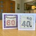Sewn Fabric Appliqué Birthday Numbers, Handmade Greetings Card. - Etsy UK