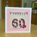 Sewn Fabric Appliqué Birthday Numbers, Handmade Greetings Card. - Etsy UK