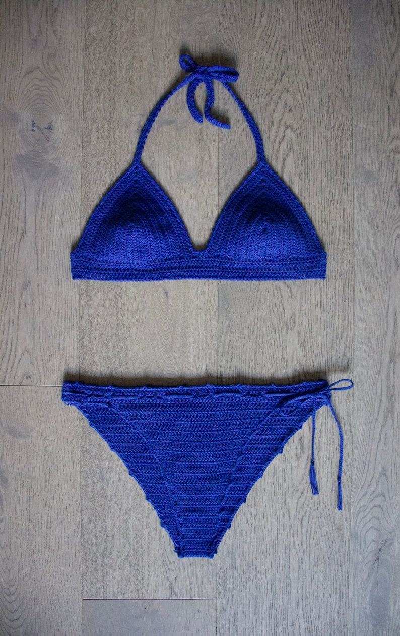 Blue Crochet Bikini Pattern - Etsy