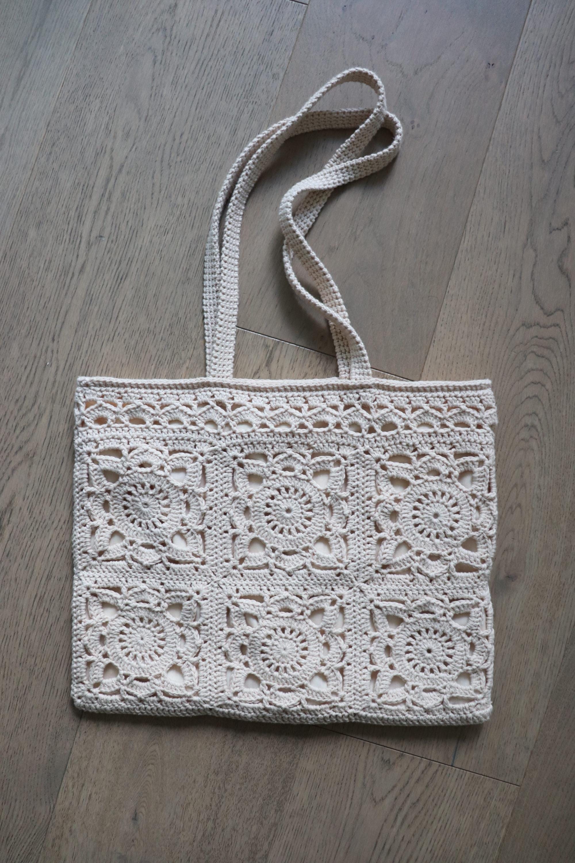 Lace Tote Bag Crochet Pattern - Etsy