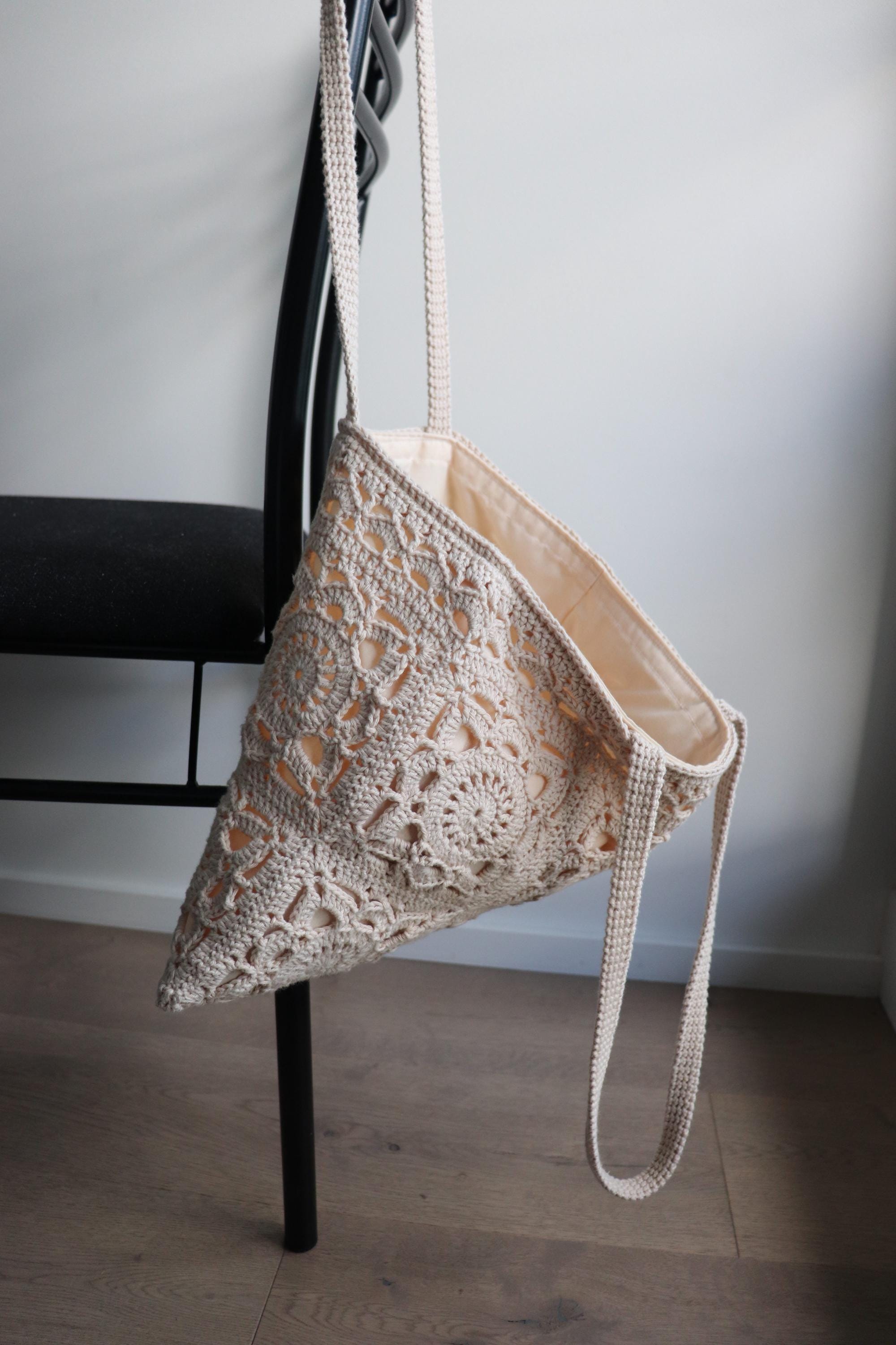 Lace Tote Bag Crochet Pattern - Etsy