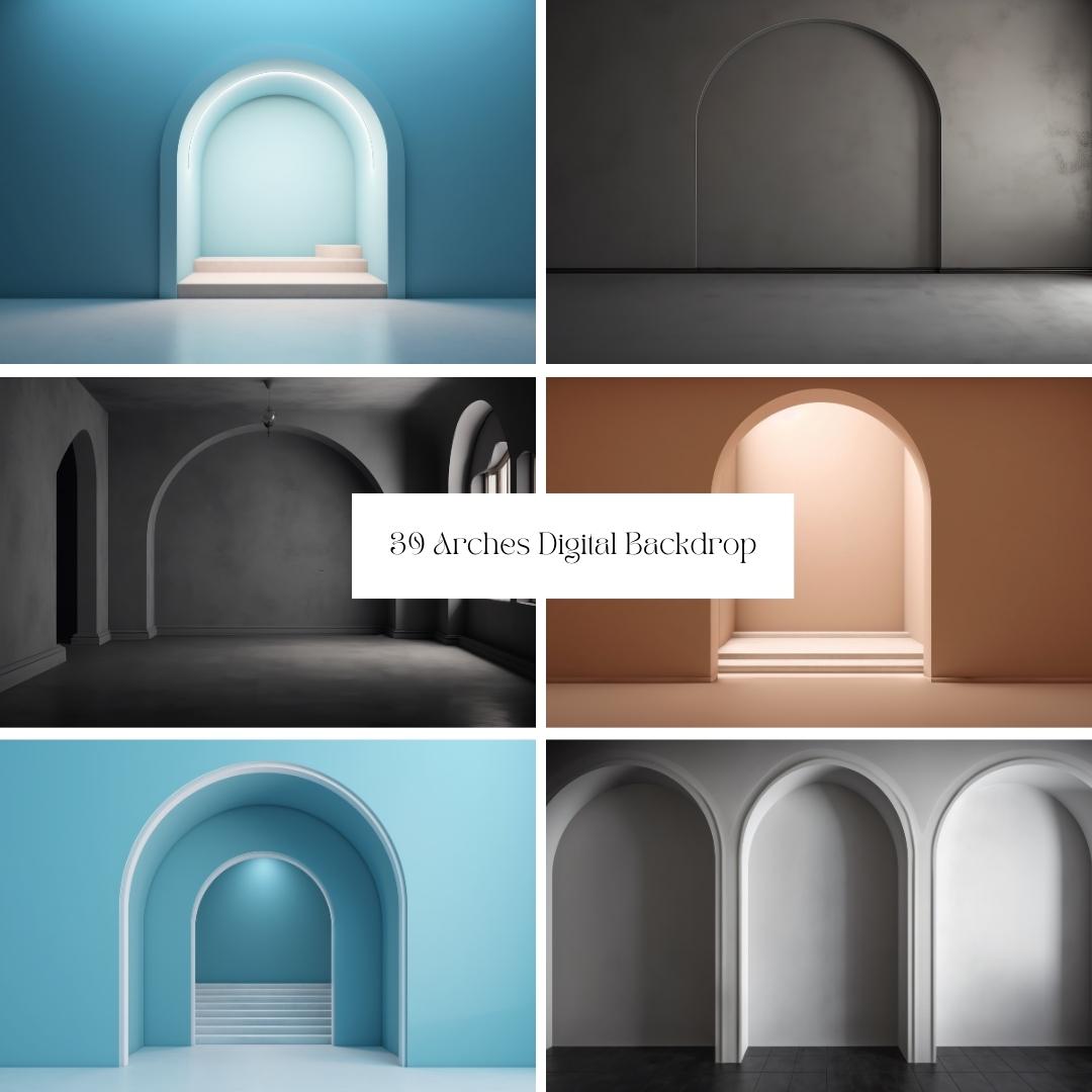 Arches Digital Background - Etsy