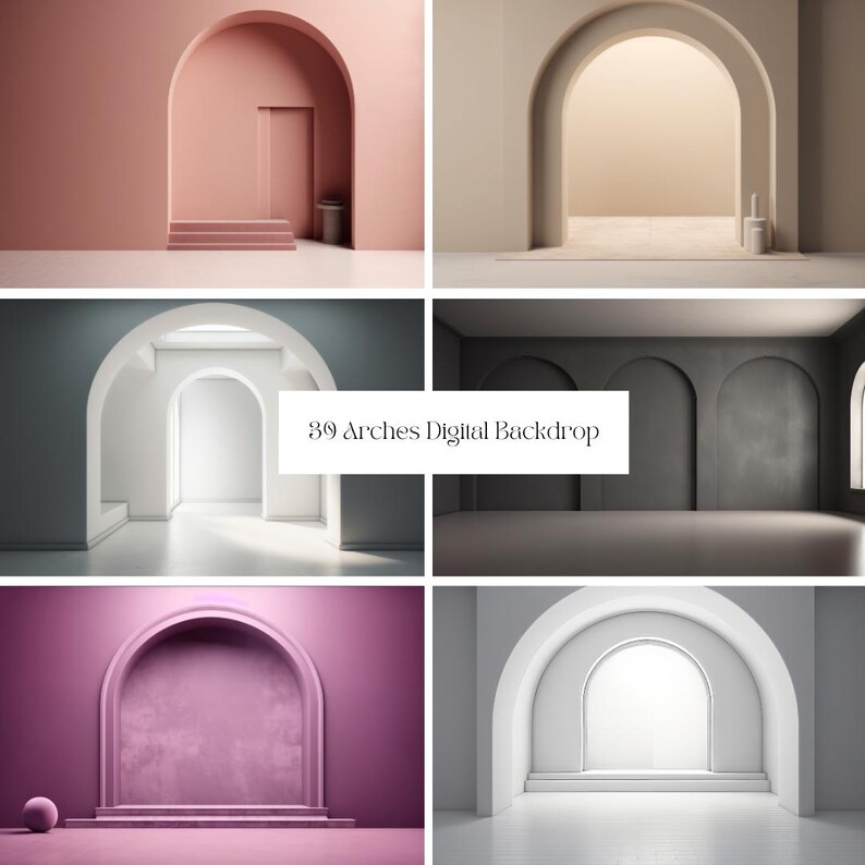 Arches Digital Background - Etsy