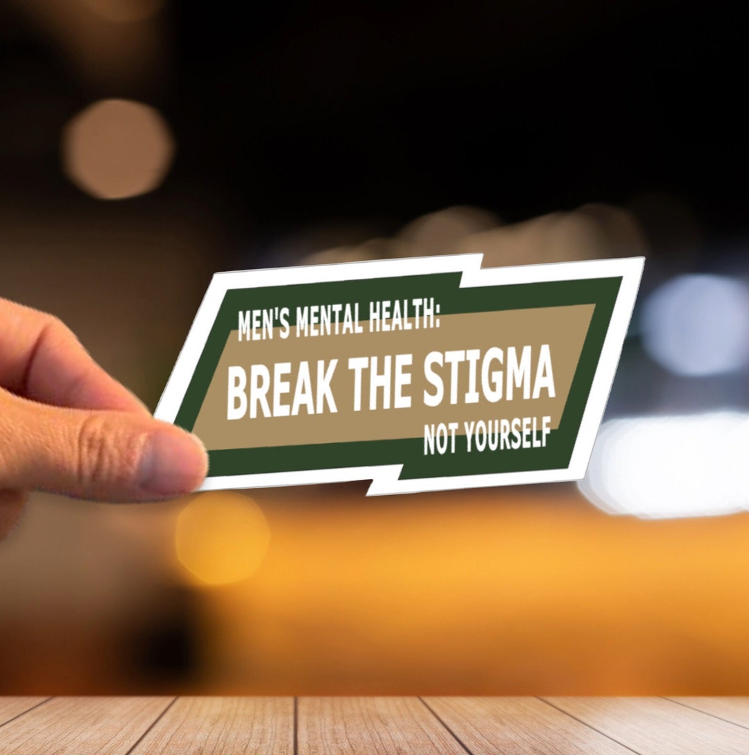 Men's Mental Health Stickers Break the Stigma Great for Hardhats ...