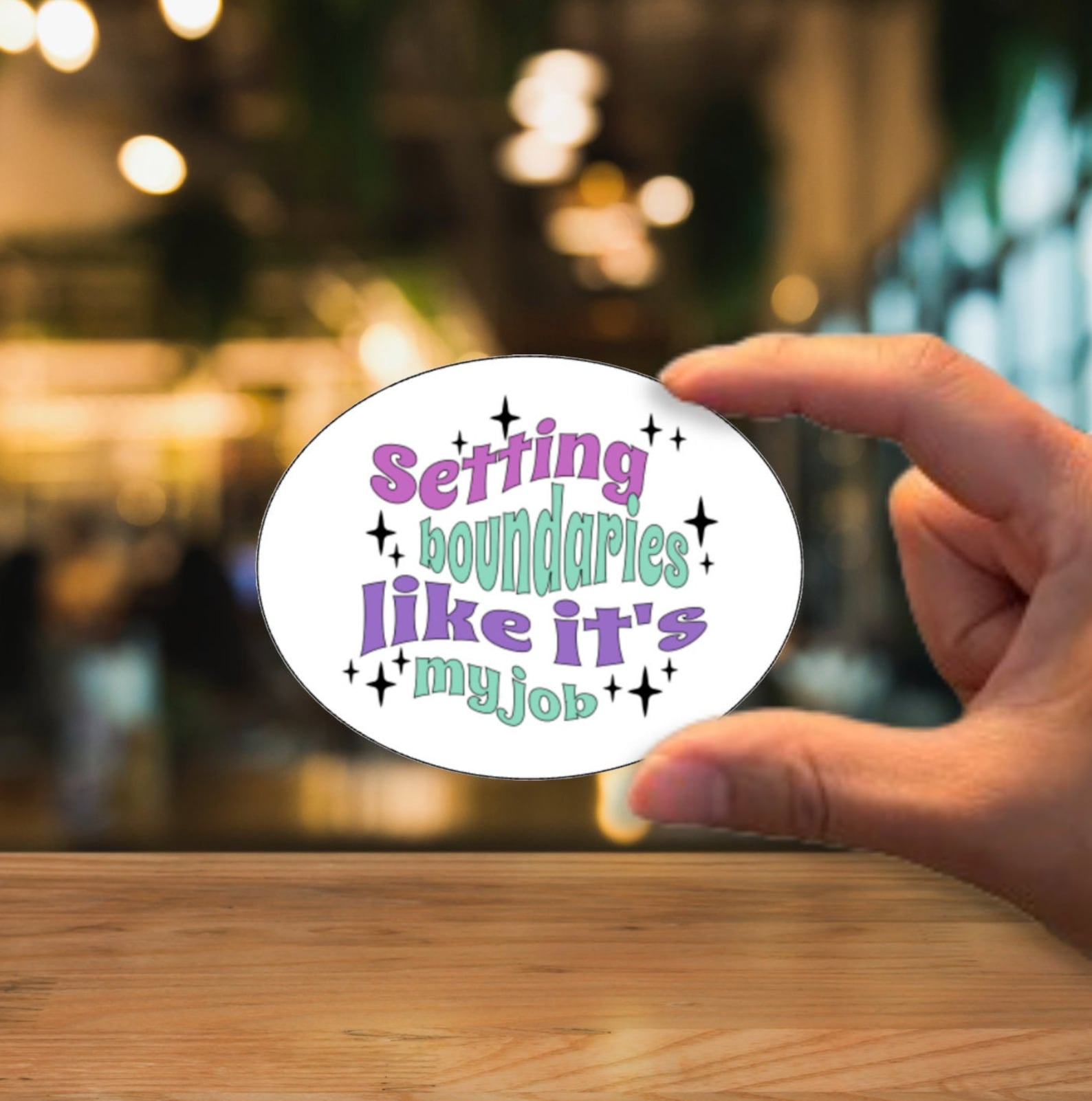 Setting Boundaries Like It's My Job! A Cute, Waterproof Vinyl Sticker ...