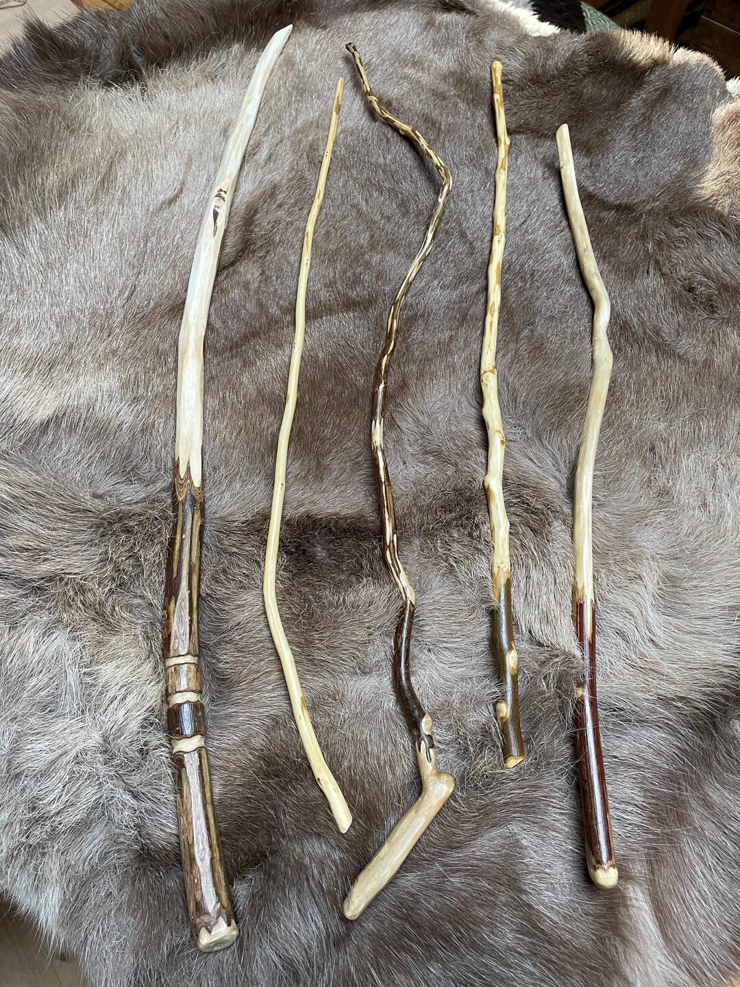 Naturally Gathered Hawthorn, Hazel and Walnut Wooden Wands for ...