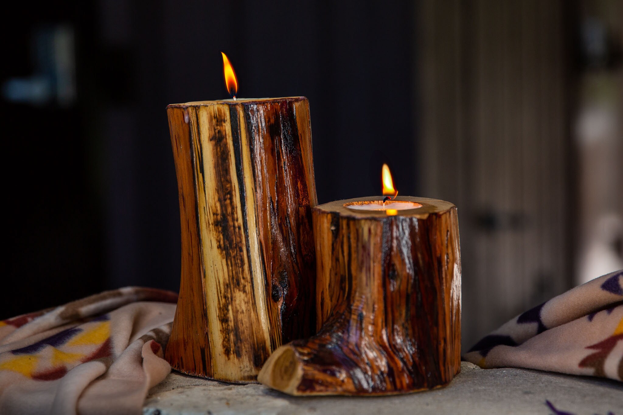 Hand Crafted Wood Candles - Etsy