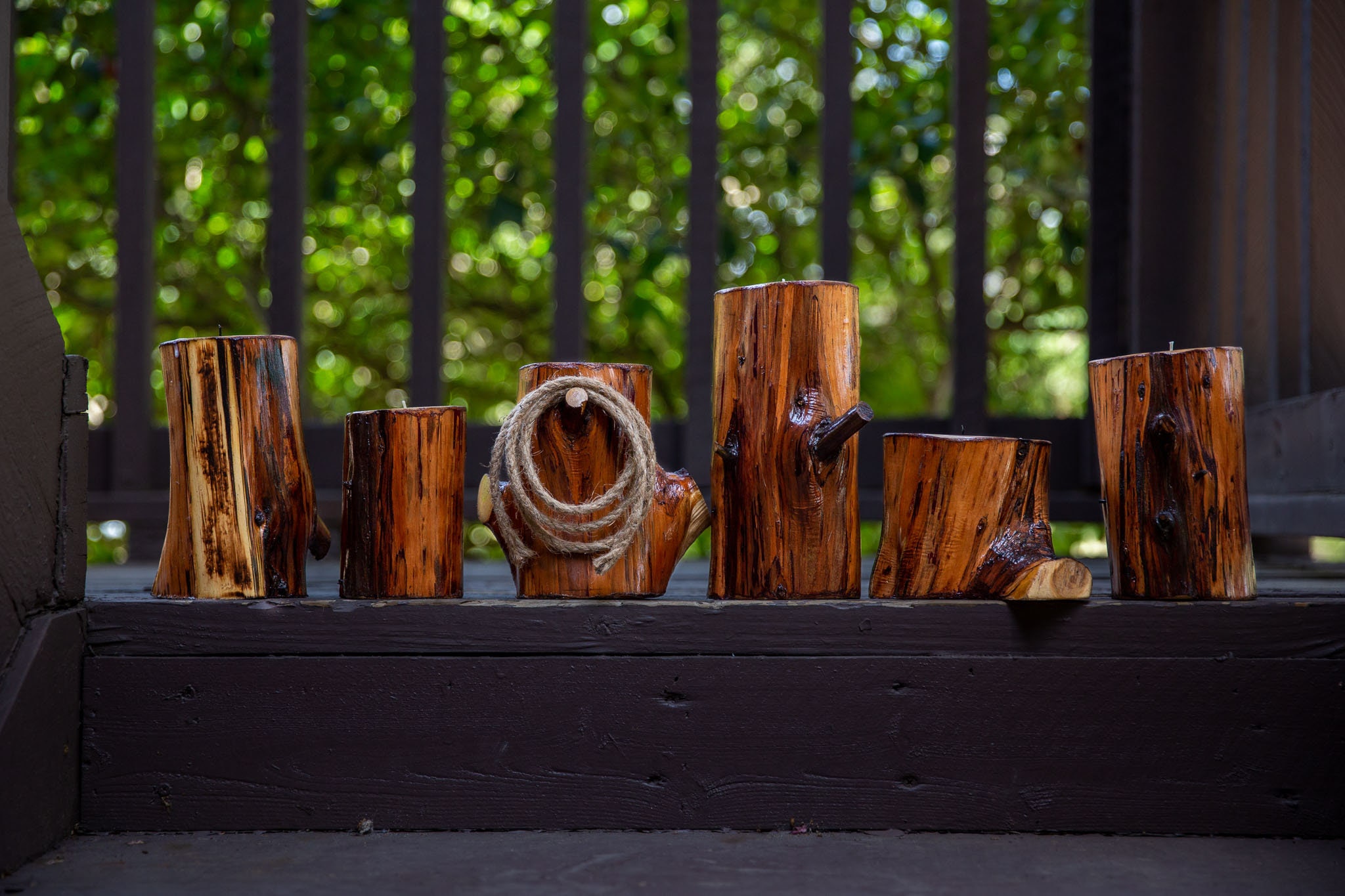 Hand Crafted Wood Candles - Etsy